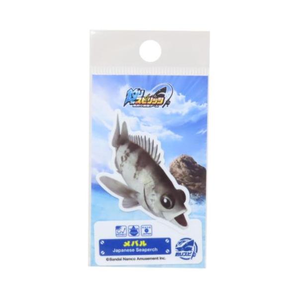 「ステッカー：キャラクター」 ダイカットシール 釣りスピリッツ ダイカットステッカー メバル 自転車やパソコンいろんなところに貼って楽しい耐水ステッカー 小学生に人気の魚釣り体験ゲーム[釣りスピリッツ]グッズにまたまた可愛いnewアイテム登...