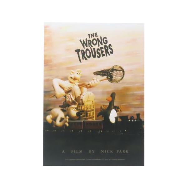 「アニメポスター 」 ウォレスとグルミット キャラクター アニメ ポスター フォトアートポスター THE WRONG TROUSERS そのまま飾っても額縁に入れても可愛いA4サイズのポスター 世界中に熱狂的なファンを持つクレイ アニメーシ...
