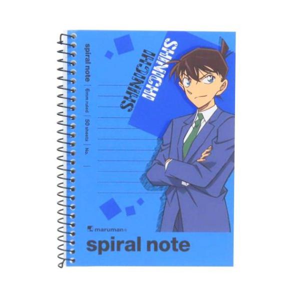 「ミニノート リングノート」 名探偵コナン 少年サンデー アニメキャラクター リングノート スパイラルノート A6サイズ 工藤新一 携帯にも便利なA6サイズのリングノート 大人気アニメ[名探偵コナン]グッズにまたまたnewアイテム登場こちら...