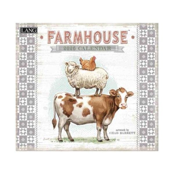 「LANG/ラング」 2026 Calendar LANG ラング 壁掛けカレンダー2026年 Chad Barrett Farmhouse カントリー 農園 毎年人気のアメリカLANG社のカントリー&amp;フォークカレンダー 毎年人気の...
