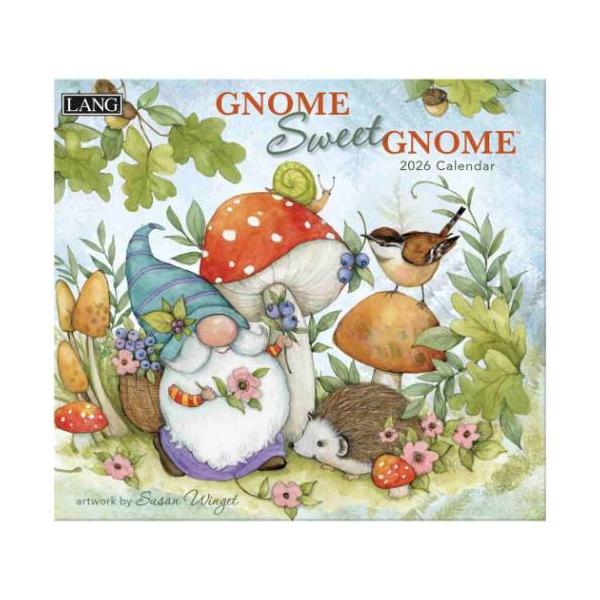 「LANG/ラング」 2026 Calendar LANG ラング 壁掛けカレンダー2026年 Susan Winget Gnome Sweet Gnome カントリー 毎年人気のアメリカLANG社のカントリー&amp;フォークカレンダー ...