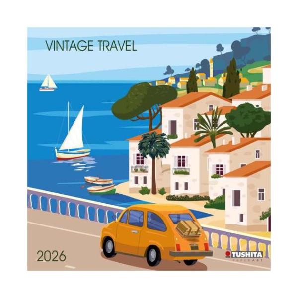 「アート」 壁掛けカレンダー2026年 TUSHITA 2026 Calendar ハートアートコレクション Vintage Travel 毎年人気のツシタ社の美しいARTカレンダー 毎年人気の[TUSHITA社]のカレンダーが2026年も...