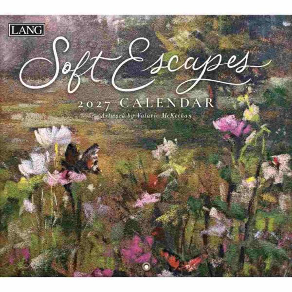 【発売日：2026年08月14日】「LANG/ラング」 2027 Calendar LANG ラング 壁掛けカレンダー2027年 Soft Escapes Lily ＆ Val ハートアートコレクション 毎年人気のアメリカLANG社のカント...