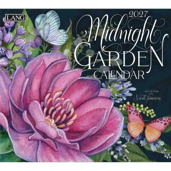 【発売日：2026年08月14日】「LANG/ラング」 2027 Calendar LANG ラング 壁掛けカレンダー2027年 Midnight Garden Nicole Tamarin 毎年人気のアメリカLANG社のカントリー&amp...
