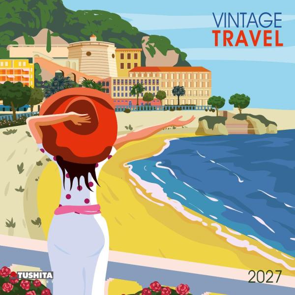 【発売日：2026年08月12日】「アート」 2027 Calendar TUSHITA 壁掛けカレンダー2027年 Vintage Travel ハートアートコレクション 毎年人気のツシタ社の美しいARTカレンダー 毎年人気の[TUSHI...