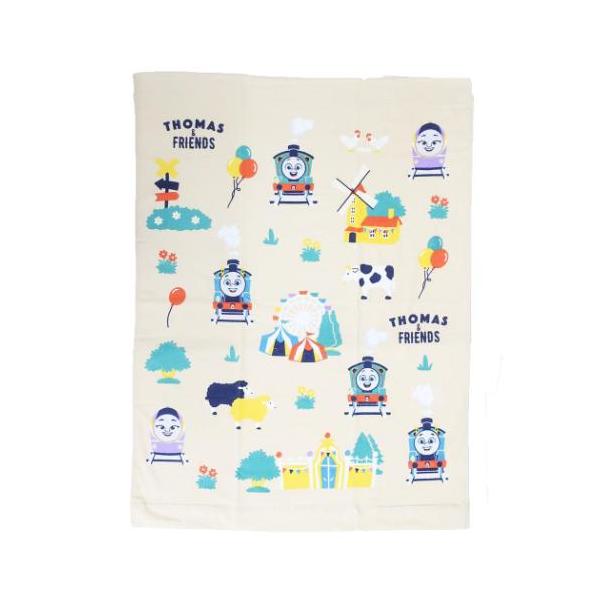 「寝具 タオルケット」 きかんしゃトーマス グッズ キッズタオルケット キャラクター マルチタオル コットン100％で肌触りも良くてぐっすり眠れちゃう 男の子大好き[Thomas＆Friends]の可愛らしい新作タオルシリーズこちらはキッズ...