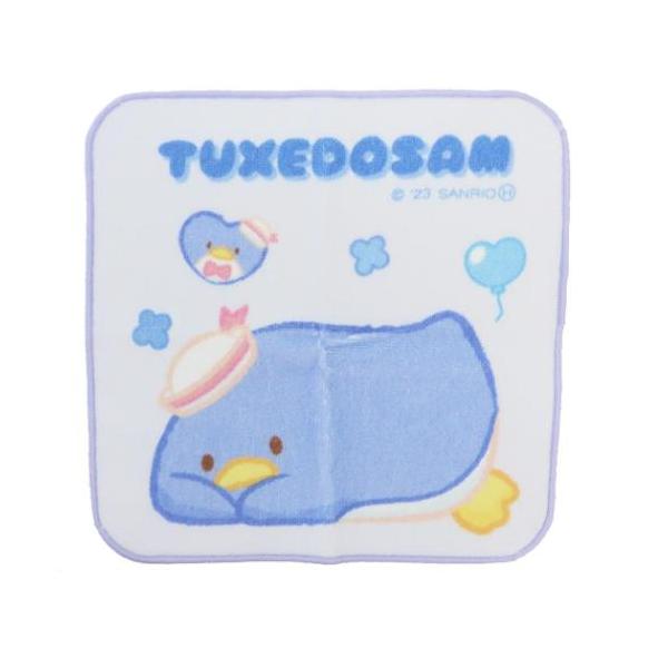 「ハンドタオル」 タキシードサム ジャガードハンカチタオル サンリオ ミニタオル キャラクター フニュマル ジャガードタイプで柔らかく、手触り＆吸水もバツグン 大人気サンリオキャラクターのタオルシリーズこちらは暑い季節の汗拭きハンカチにぴっ...