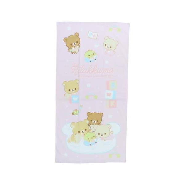 「キッズバスタオル」 リラックマ ジャンボ ビーチタオル サンエックス 大判 バスタオル キャラクター 海やプールで大活躍間違いナシの大きなビッグバスタオル サンエックスの大人気キャラクター[リラックマ]の可愛いタオルシリーズこちらは海やプ...