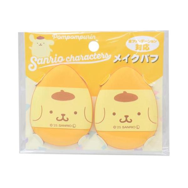 「コスメ雑貨」 ポムポムプリン メイクパフ2P コスメ雑貨 サンリオ キャラクター しずく型で細かい部分もしっかりカバー 大人気サンリオキャラクターグッズにまたまた可愛いnewアイテム登場こちらはしずく型で細かい部分もしっかりカバーする[フ...