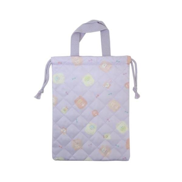 「シューズバッグ」 すみっコぐらし キルトシューズケース 体育館靴入れ パープル 新入学 サンエックス アイプランニング 新入学 新入園にぴったりなかわいいスクール雑貨シリーズ サンエックスの大人気キャラクター[すみっこぐらし]の可愛らしい...