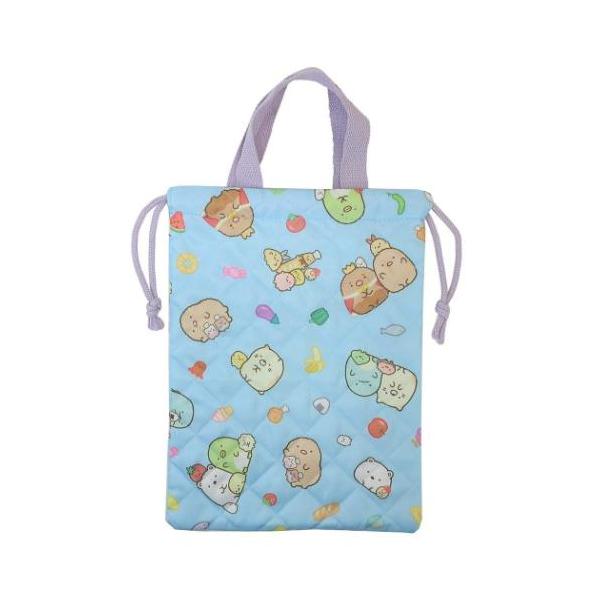 「シューズバッグ」 すみっコぐらし キルトシューズケース 体育館靴入れ ブルー 新入学 サンエックス アイプランニング 新入学 新入園にぴったりなかわいいスクール雑貨シリーズ サンエックスの大人気キャラクター[すみっこぐらし]の可愛らしいス...