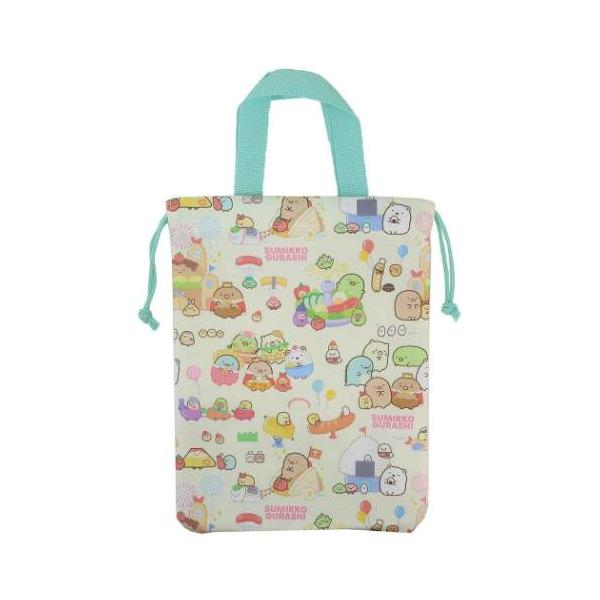 「シューズバッグ」 すみっコぐらし サンエックス キャラクター 体育館靴入れ シューズケース クリーム 新入学 新入学 新入園にぴったりなかわいいスクール雑貨シリーズ サンエックスの大人気キャラクター[すみっこぐらし]の可愛らしいスクール雑...