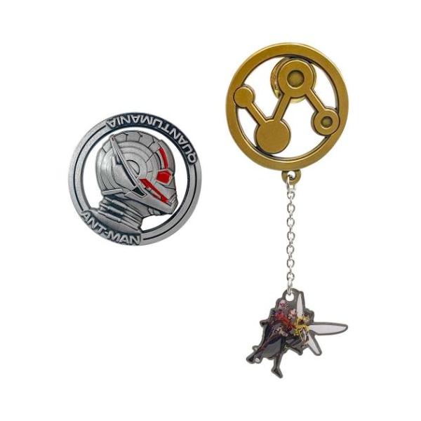 「ピンバッジ」 アントマン＆ワスプ クアントマニア MARVEL 映画キャラクター ピンズ ピンバッジセット 2個セット 世界を変えるのは、最小ヒーローか、最大の敵か？ 2023年2月17日公開 映画[アントマン＆ワスプ クアントマニア]が...