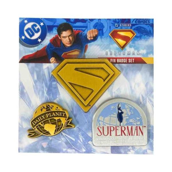 「ピンバッジ」 ピンバッチ SUPERMAN スーパーマン ピンバッジ3個セット DCコミック コレクション雑貨 全てのヒーローの原点にして、頂点 2025年7月公開 映画[SUPERMAN スーパーマン]ますます盛り上がる[DCコミック]...