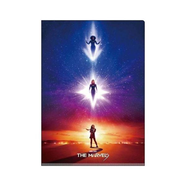 「ポケットファイル」 Wポケットクリアファイル A4 マーベルズ ポケットファイル MARVEL インロック The Marvels アベンジャーズ最強ヒーロー、キャプテン マーベルの新たな物語 2023年11月公開 映画[マーベルズ/Th...