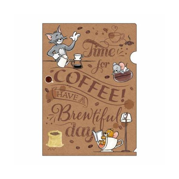 「ファイルその他」 トムとジェリー キャラクター A4ファイル クラフトファイル TIME FOR COFFEE ワーナーブラザース トムとジェリーのかわいいステーショナリーシリーズ 大人気トム＆ジェリーグッズにまたまた可愛いNEWアイテム...