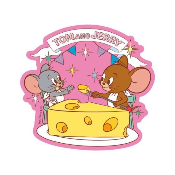 「ステッカー：キャラクター」 トムとジェリー グッズ シール キャラクター ダイカットステッカー PARTY TIME トムとジェリーの可愛い雑貨シリーズ 大人気トム＆ジェリーグッズからまたまた可愛いnewアイテム登場こちらはとってもかわい...
