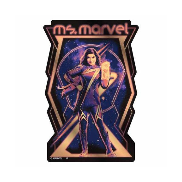 「ステッカー：キャラクター」 ステッカーキャラクター マーベルズ メタリックステッカー MARVEL MS MARVEL コレクション雑貨 アベンジャーズ最強ヒーロー、キャプテン マーベルの新たな物語 2023年11月公開 映画[マーベルズ...