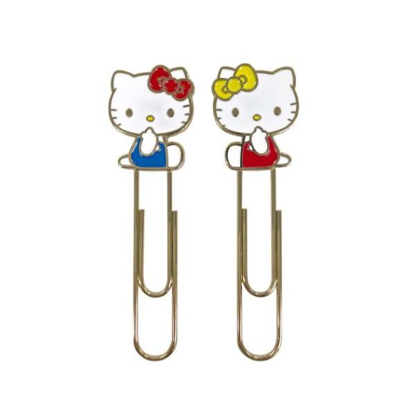 「クリップ マグネット」 ハローキティ メタルクリップセット 2個セット クリップ サンリオ キャラクター 書類をまとめたりするのにかわいい金属製クリップ 大人気サンリオキャラクターグッズにまたまた可愛いnewアイテム登場こちらは書類を留め...
