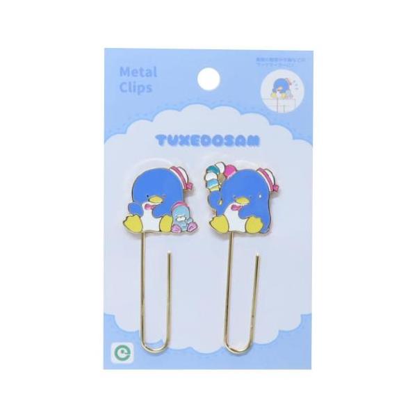 「クリップ マグネット」 タキシードサム キャラクター クリップ メタルクリップセット 2個セット サンリオ 書類をまとめたりするのにかわいい金属製クリップ 大人気サンリオキャラクターグッズにまたまた可愛いnewアイテム登場こちらは書類を留...