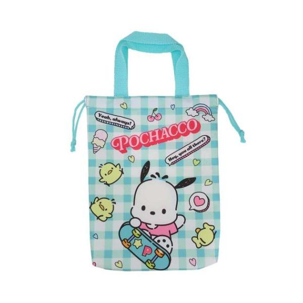 「シューズバッグ」 ポチャッコ グッズ 運動靴かばん サンリオ キャラクター 巾着シューズバッグ 新入学の準備はお済みですか？可愛い雑貨で揃えちゃおう 大人気サンリオキャラクターのキュートなスクール雑貨シリーズこちらは定番人気アイテム[巾着...