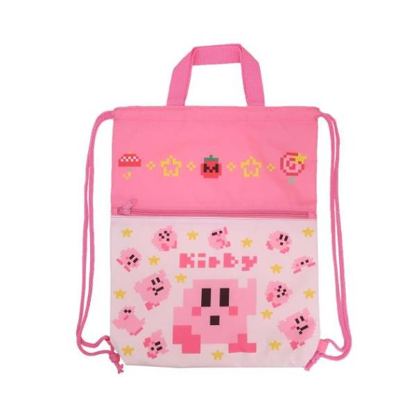 「ナップサック」 星のカービィx大図まこと 巾着ナップサック ナップサック ピンク キャラクター 新入学の準備はお済みですか？可愛い雑貨で揃えちゃおう 大人気ゲーム[星のカービィ]のキュートなスクール雑貨シリーズこちらは体操服入れにもちろん...