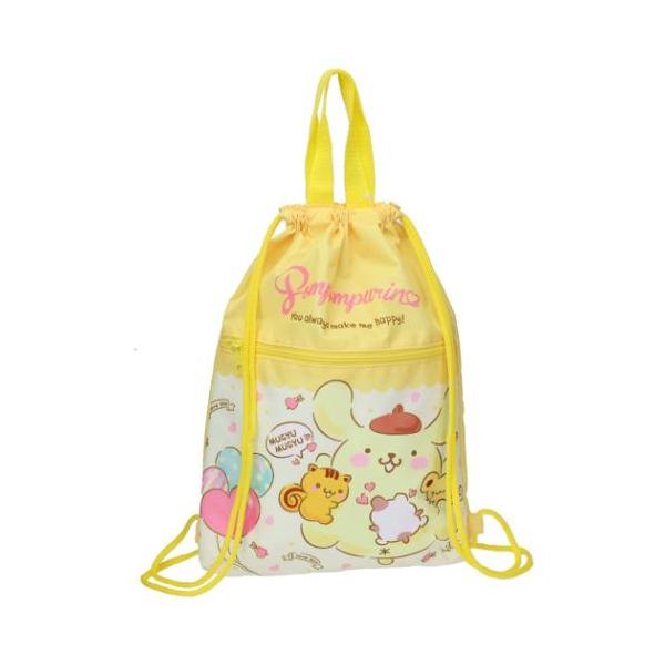 「ナップサック」 ポムポムプリン 巾着ナップサック サンリオ ナップサック キャラクター ハグ[学童] 新入学の準備はお済みですか？可愛い雑貨で揃えちゃおう 大人気サンリオキャラクターのキュートなスクール雑貨シリーズこちらは定番人気アイテム...