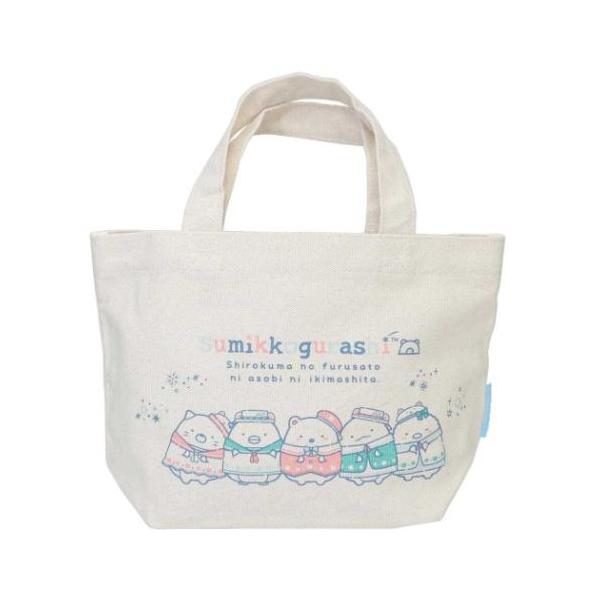 「ランチトート」 すみっコぐらし 帆布ミニトート ランチバッグ サンエックス キャラクター お弁当バッグに、普段使いのサブバッグにもちょうどいいサイズ サンエックスの大人気キャラクター[すみっこぐらし]グッズにまたまた可愛いnewアイテム登...