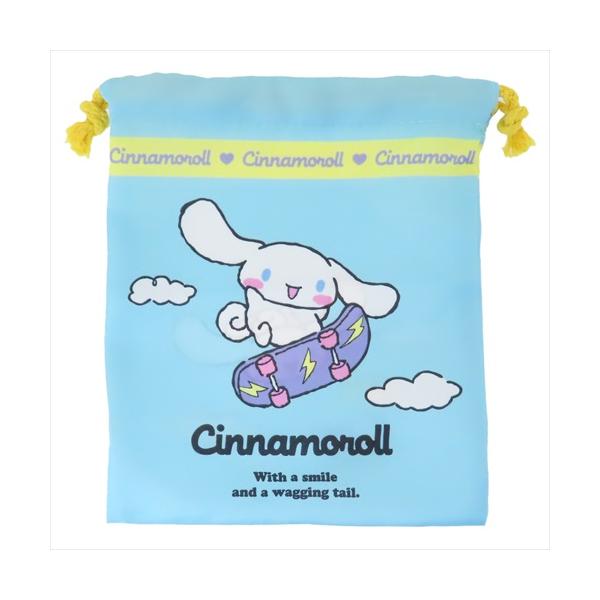 「巾着袋」 巾着袋 シナモロール 巾着 サンリオ 新入学 コスメポーチ 小物入れ かわいい キャラクター バラつきがちな小物を可愛くコンパクトに収納できる 大人気サンリオキャラクターズからまたまた可愛いアイテム登場こちらは小物を可愛く収納で...