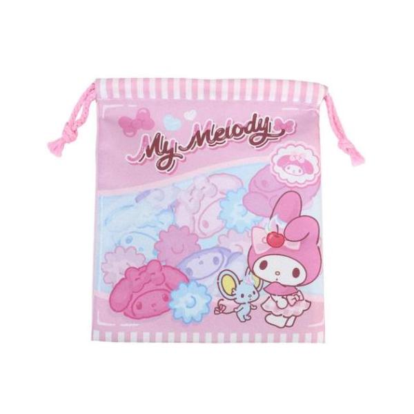 「巾着袋」 マイメロディ きんちゃくポーチ サンリオ 巾着袋 キャラクター 幼稚園や小学校でのコップ袋や旅行用のポーチとして大活躍 大人気サンリオキャラクターグッズにまたまた可愛いnewアイテム登場こちらは小物を入れたりしておくのに便利な[...