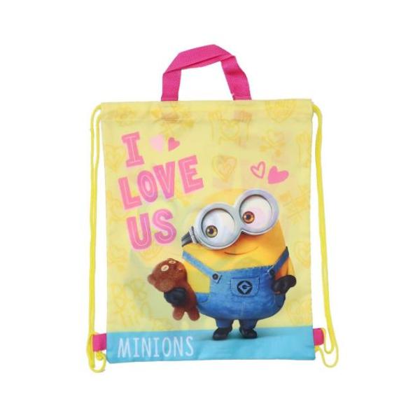 「ナップサック」 ミニオンズ ユニバーサル映画 ナップサック キャラクター 新入学の準備はお済みですか？可愛い雑貨で揃えちゃおう USJでもおなじみ[MINIONS/ミニオンズ]グッズにまたまた可愛いnewアイテム登場こちらは体操服入れにぴ...