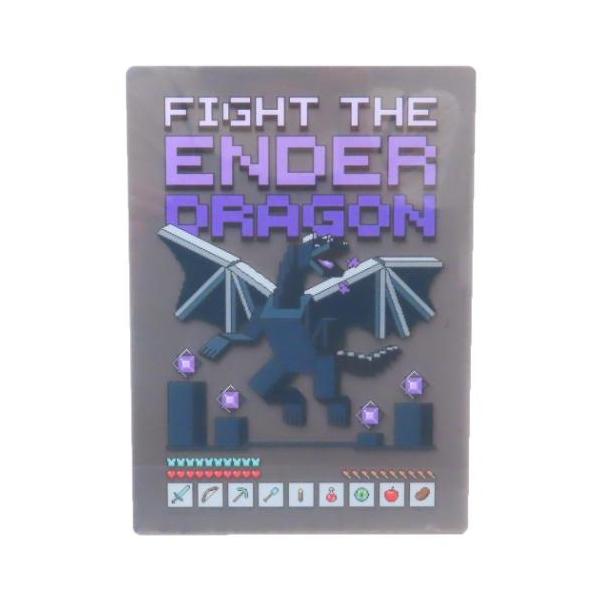 「下敷き」 マインクラフト グッズ 下敷き ゲームキャラクター 下じき エンダードラゴン マインクラフトのかわいいステーショナリー サバイバルや建築を自由に楽しめる大人気ゲーム[Minecraft/マインクラフト（マイクラ）]のキュートなス...