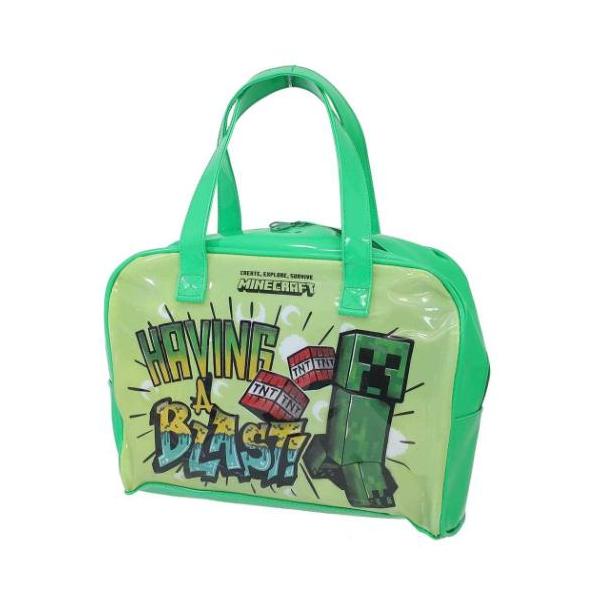 「プールバッグ」 マインクラフト プールバッグ ビニールトート クリーパー Minecraft ケイカンパニー 海やプールはもちろん、キャンプ等の時にも大活躍のビーチバッグ サバイバルや建築を自由に楽しめる大人気ゲーム[Minecraft/...