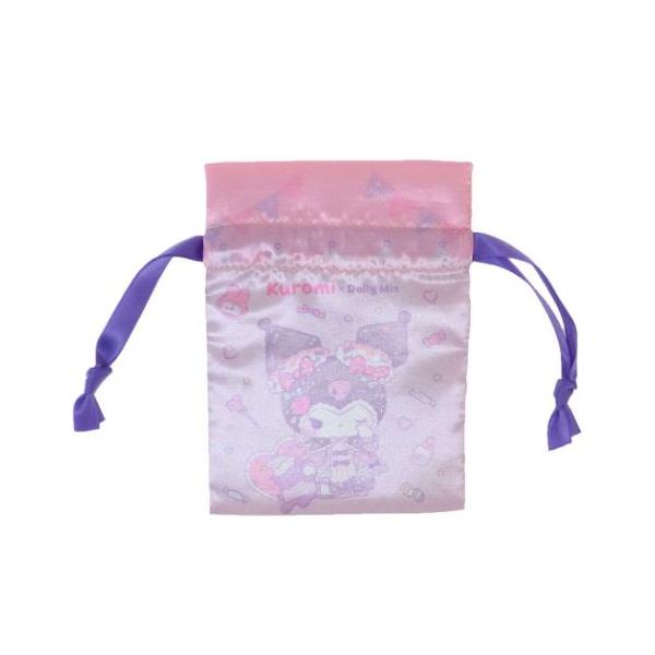 「巾着袋」 クロミ ミニ巾着 巾着袋 サンリオキャラクターズxDOLLYMIX サンリオ キャラクター イヤホンや小物の収納に便利なミニサイズの巾着 大人気サンリオキャラクターグッズにまたまた可愛いnewアイテム登場こちらは小さくてかわいい...