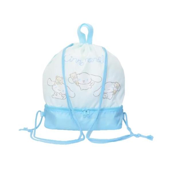 「プールバッグ」 シナモロール 2層ナップサック プールバッグ サックス サンリオ キャラクター 海やプールはもちろん、キャンプ等の時にも大活躍のビーチバッグ 大人気サンリオキャラクターグッズのサマーレジャーシリーズこちらはプールや海など夏...