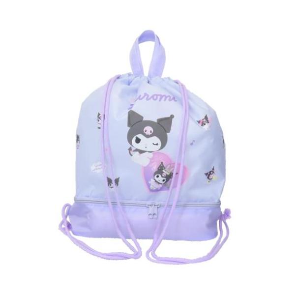 「プールバッグ」 クロミ 2層ナップサック プールバッグ パープル サンリオ キャラクター 海やプールはもちろん、キャンプ等の時にも大活躍のビーチバッグ 大人気サンリオキャラクターグッズのサマーレジャーシリーズこちらはプールや海など夏のレジ...