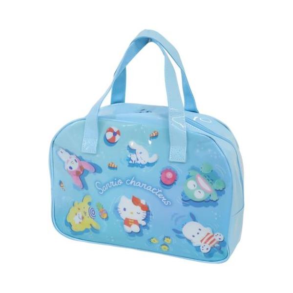 「プールバッグ」 プールバッグ サンリオキャラクターズ ボストンバッグ Sanrio サックス ビニールボストンバッグ 海プール レジャー用品 ビーチバッグ 海やプールはもちろん、キャンプ等の時にも大活躍のビーチバッグ 大人気サンリオキャラ...