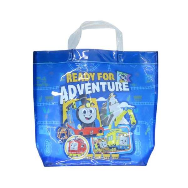 「プールバッグ」 きかんしゃトーマス キャラクター プールバッグ ビニール角型トートバッグ ブルー 海やプールはもちろん、キャンプ等の時にも大活躍のビーチバッグ きかんしゃトーマスのサマーレジャーシリーズこちらは夏の定番アイテム[ビニールト...
