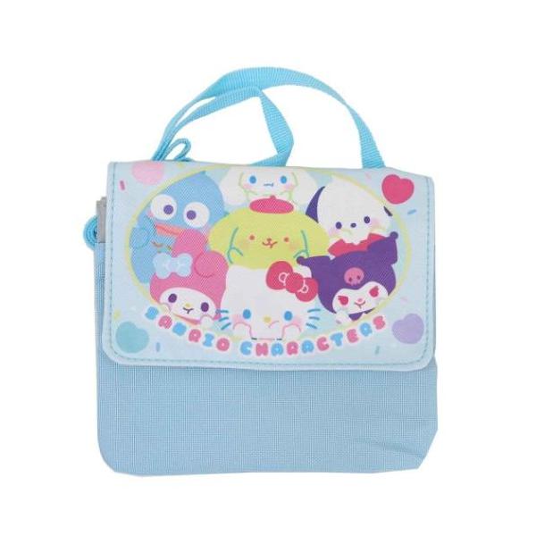 「クリップポケット」 クリップポケットショルダー付き サンリオキャラクターズ クリップポケット サンリオ マルヨシ サックス ポケットがない服でもクリップで簡単に取り付け出来る 大人気サンリオキャラクターのスクール雑貨シリーズこちらはハンカ...