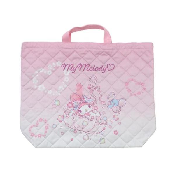 「レッスンバッグ キルトバッグ」 マイメロディ キルトレッスンバッグ大 サンリオ レッスンバッグ キャラクター ピンク キルティング素材のママの手作り風バッグで通園通学もバッチリ 大人気サンリオキャラクターのスクール雑貨シリーズこちらは定番...
