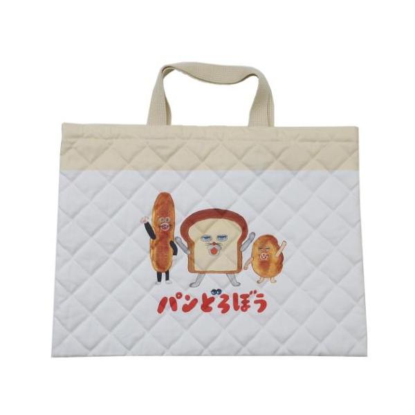 「レッスンバッグ キルトバッグ」 レッスンバッグ パンどろぼう キルトレッスンバッグ シロ キルティング素材のママの手作り風バッグで通園通学もバッチリ 子供たちに大人気の絵本[パンどろぼう]のキュートな学童雑貨シリーズこちらは定番アイテム[...