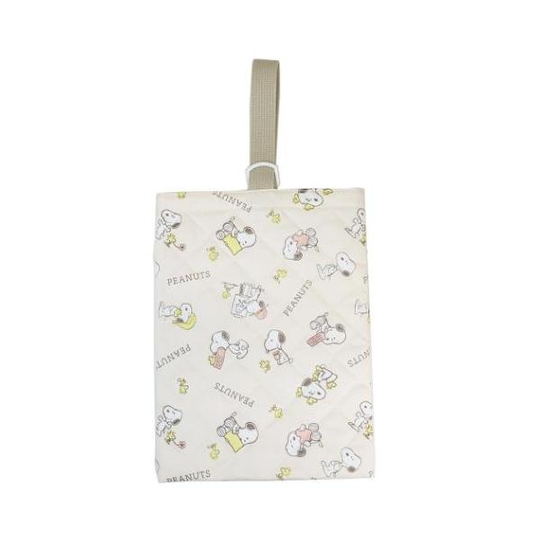 「シューズバッグ」 スヌーピー キャラクター シューズバッグ キルトシューズケース キナリ ピーナッツ キルティング素材のママの手作り風バッグで通園通学もバッチリ 大人気[PEANUTS/SNOOPY]のキュートな学童雑貨シリーズこちらは体...