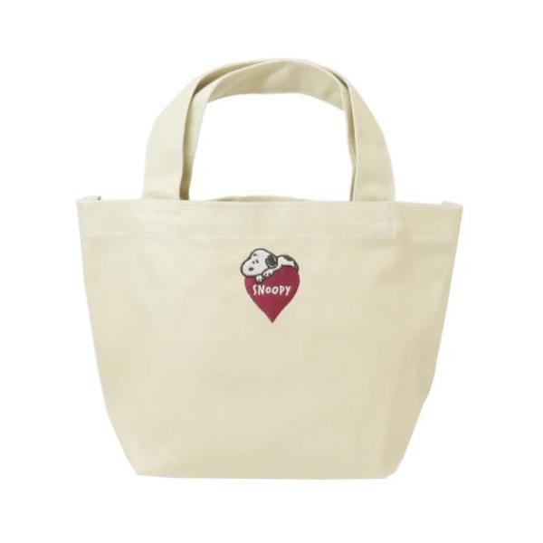 「ランチトート」 スヌーピー ランチバッグ ミニトート ハートとスヌーピー ピーナッツ カミオジャパン ハートの刺繍が大人かわいいシリーズ 大人気PEANUTS/SNOOPYグッズにまたまた可愛いnewアイテム登場こちらは定番人気アイテム[...