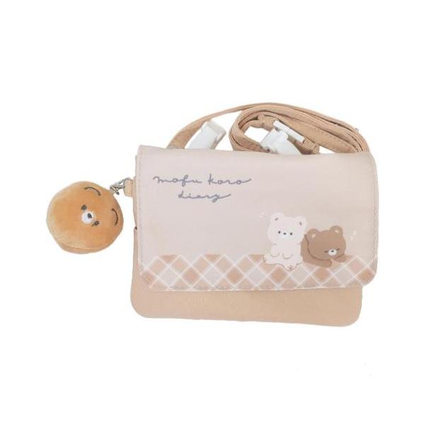 「クリップポケット」 クリップポケット ショルダーひもつき どこでもポッケ くま もふころダイアリー ポケットがない服でもクリップで簡単に取り付け出来る 毎日がたのしくなるキュートなZAKKAシリーズこちらはまんまるマスコットがかわいい[シ...