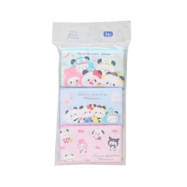 「健康 衛生雑貨」 ティッシュ サンリオ×もちもちぱんだ ポケットティッシュ なりきり 水に流せる柄入りでかわいいポケットティッシュ 毎日がもっと楽しくなるキュートなZAKKAシリーズこちらは水に流せる[ポケットティッシュ]包装フィルムのデ...