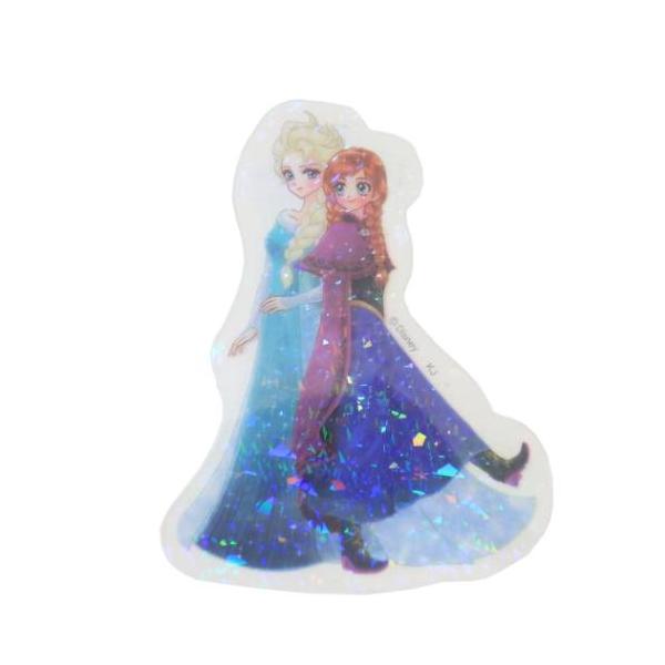 「シール：キャラクター」 アナと雪の女王×中川翔子 ホロラミクリアシール ダイカットシール アナ＆エルサ ディズニー キャラクター アナと雪の女王のかわいいシール 大人気ディズニーキャラクターグッズにまたまた可愛いnewアイテム登場こちらは...