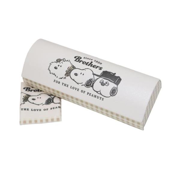 「メガネ サングラス」 スヌーピー クロス付きメガネケース ピーナッツ 眼鏡ケース キャラクター SNOOPY＆BROTHERS ウィンドウ付きのミルクパックパッケージでプレゼントにも最適 大人気[PEANUTS/SNOOPY]グッズにまた...