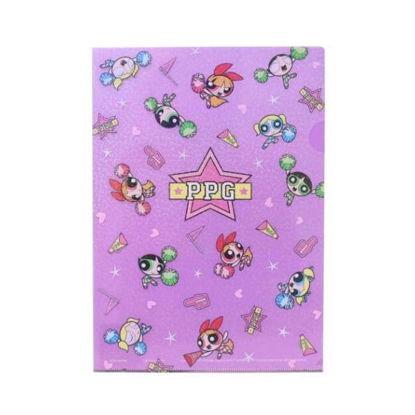 「A4クリアファイル」 パワーパフガールズ キャラクター クリアフォルダー A4シングルクリアファイル パープル パワーパフガールズアイテムコレクション スーパーパワーを持ったブロッサム バブルス バターカップの3人娘が大活躍する[POWE...