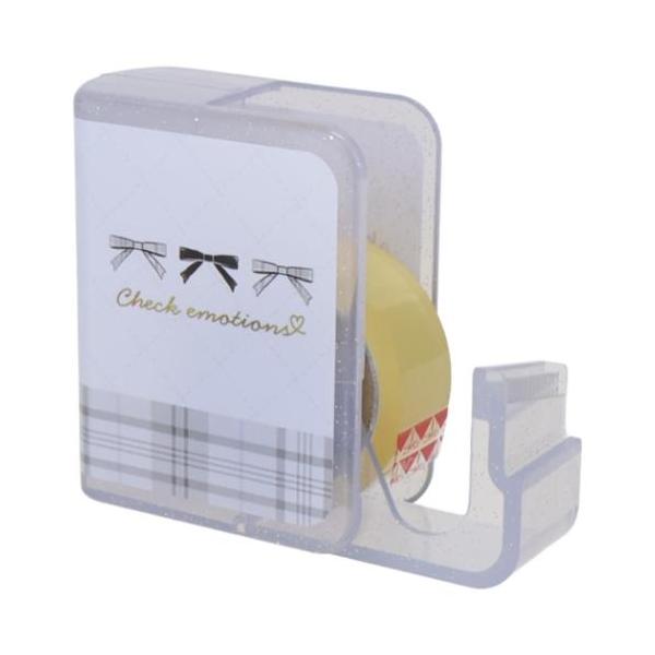 「ステーショナリーその他」 収納型テープカッター BOOK型セロテープ セロハンテープ チェックエモーションズ カミオジャパン 新入学に可愛い雑貨や文具で揃えちゃおう 入学 新学期に大喜び間違いナシのステーショナリーシリーズこちらはとっても...