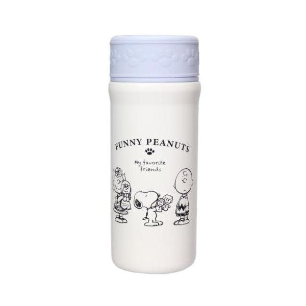 「水筒：保冷 保温機能付き」 スヌーピー ステンレスボトル300ml 保温保冷水筒 FUNNY PEANUTS ピーナッツ キャラクター スヌーピーのランチ雑貨「FUNNY PEANUTS」シリーズ 大人気PEANUTS/SNOOPYグッズ...